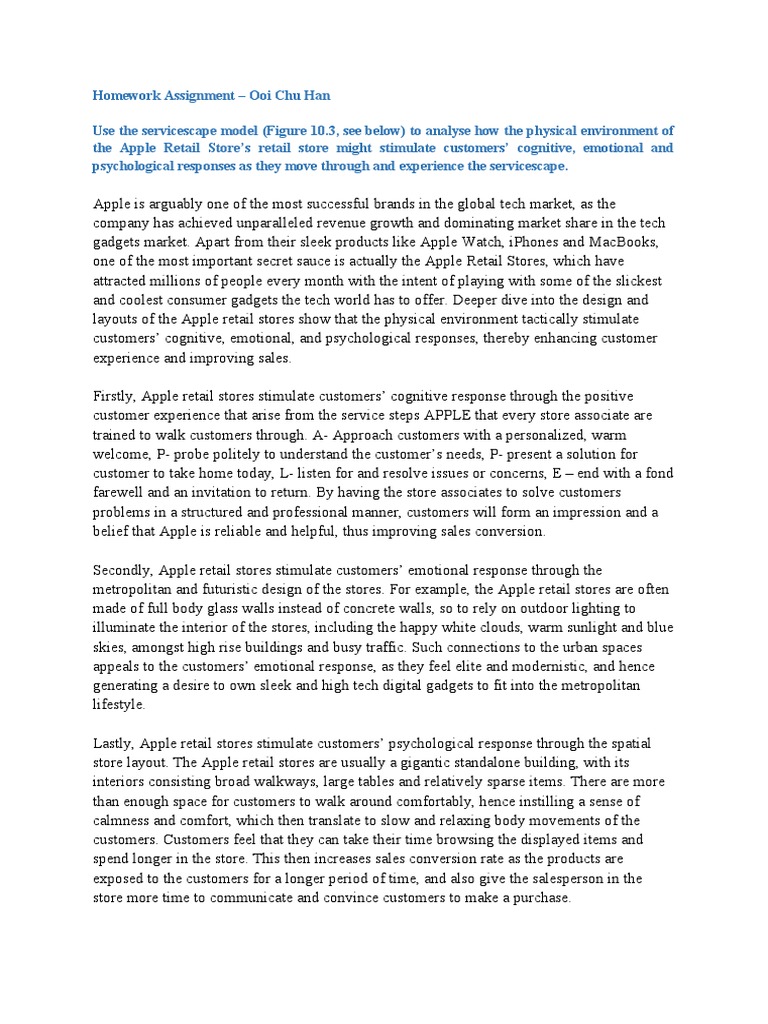 Homework Assignment | PDF | Retail | Apple Inc.