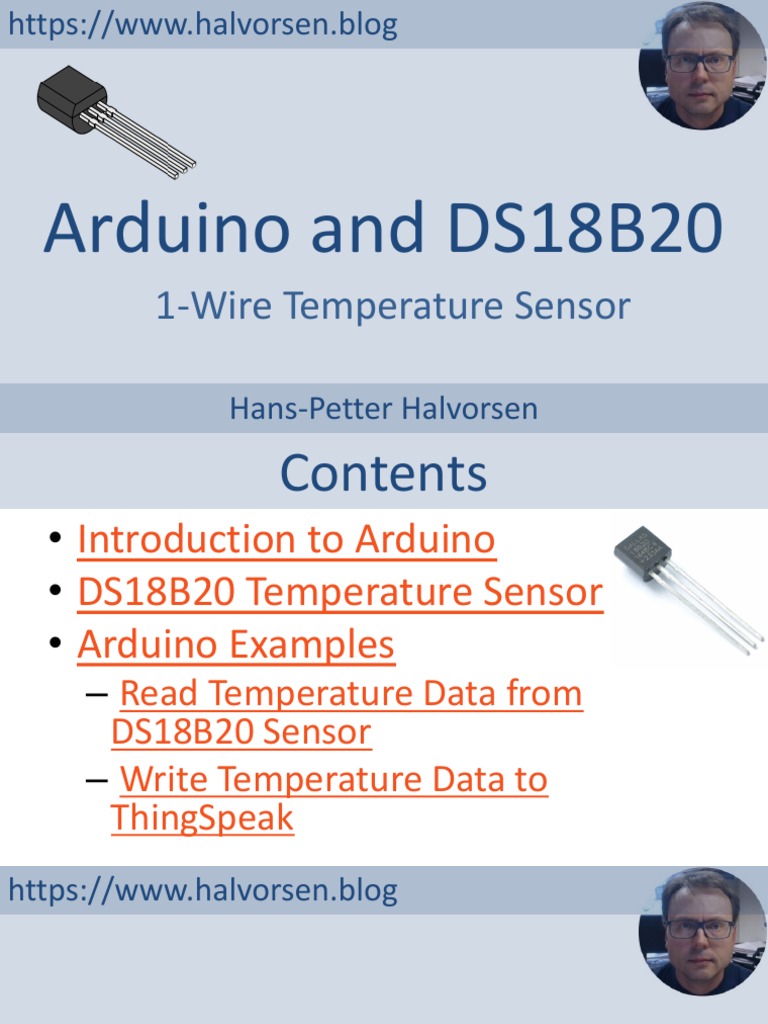 Arduino and DS18B20 1-Wire Temperature Sensor | PDF | Arduino | Analog To Digital Converter