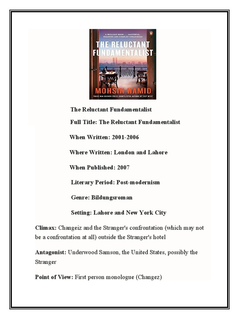 The Reluctant Fundamentalist | PDF