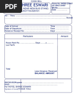 Hotel Lodge Bill Format Template | PDF | Receipt | Commerce