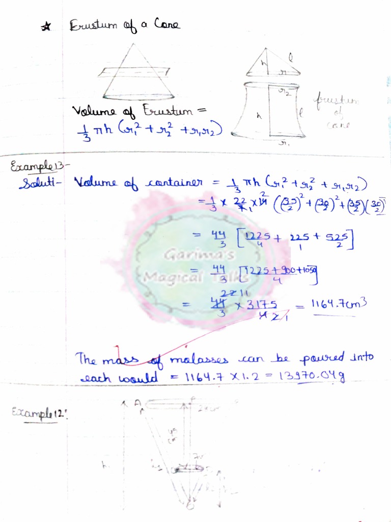 CH 13 Part 2 Surface Areas and Volumes | PDF