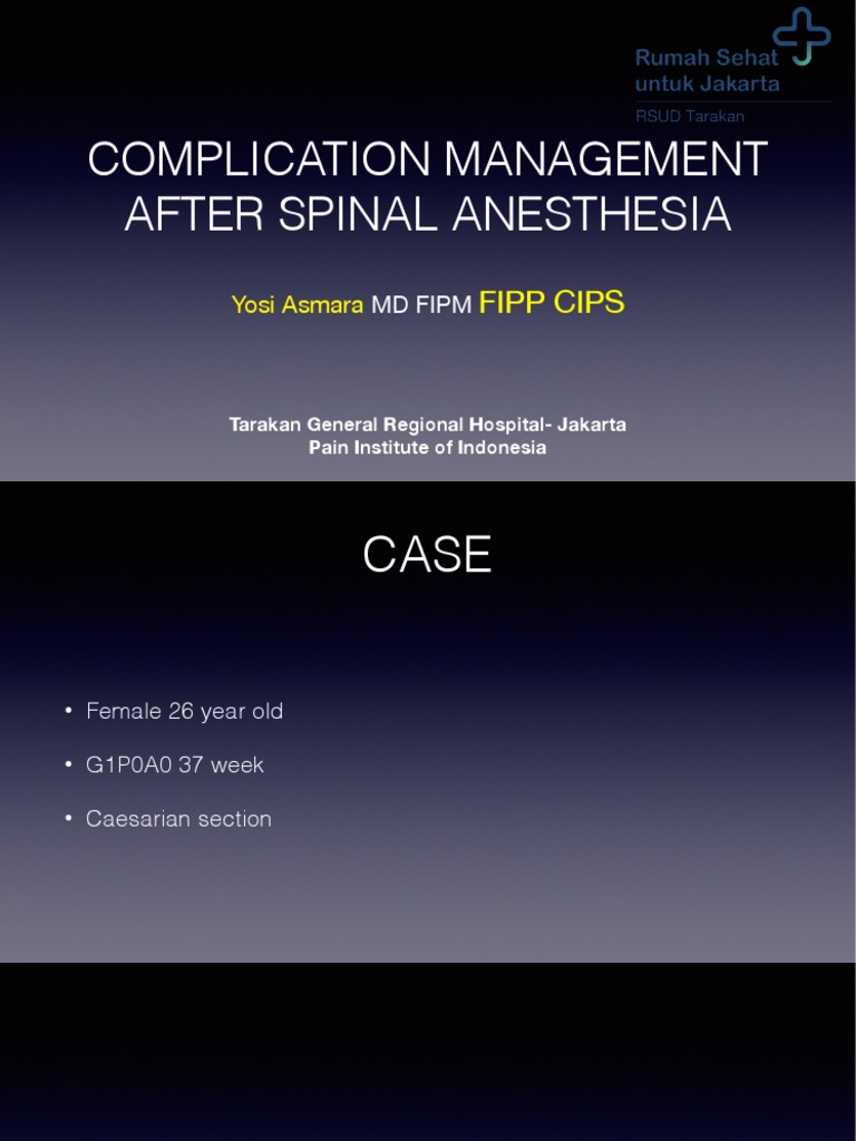 Managing Post-Dural Puncture Headache | PDF | Symptoms And Signs ...