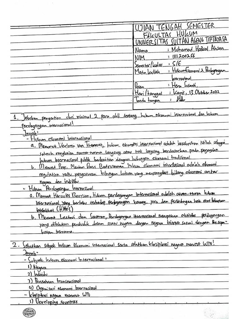 Muhamad Haikal Ahsan - UTS HEPI 5E | PDF