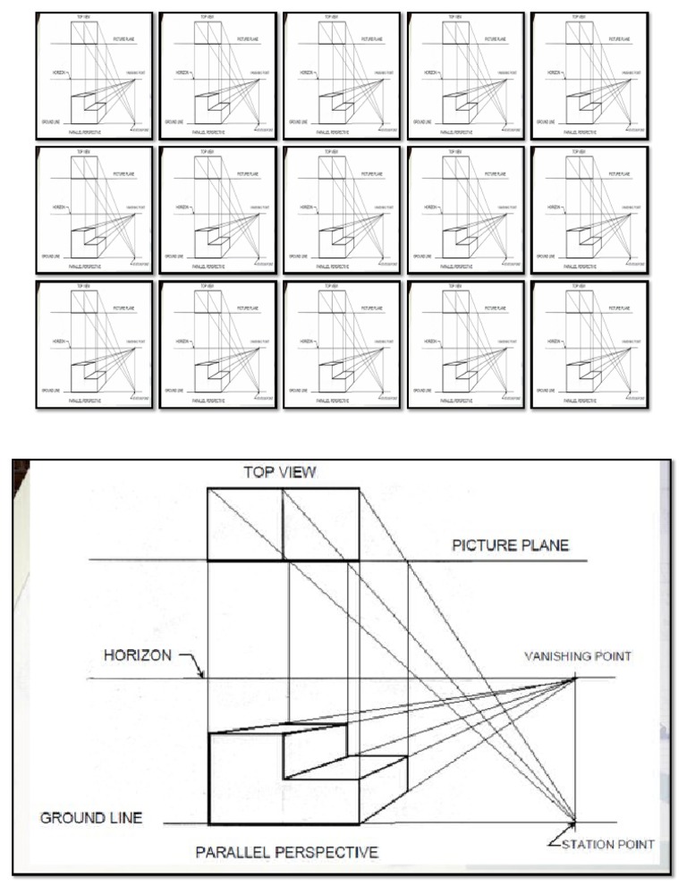 Perspective Drawing Plate TD 2 2019-2020 | PDF