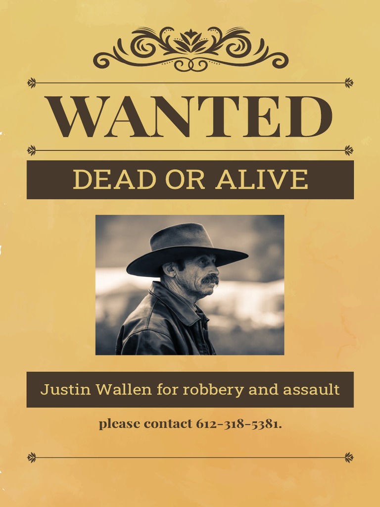 Free Black Wanted Poster Template | PDF