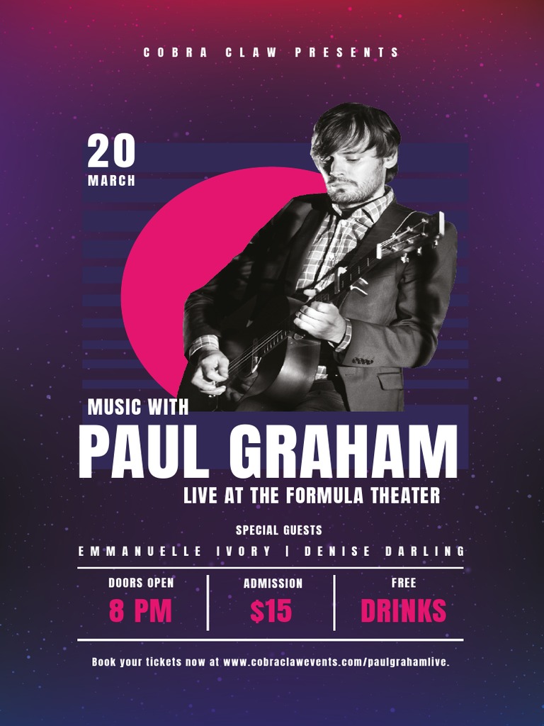 Free Concert Event Poster Template | PDF