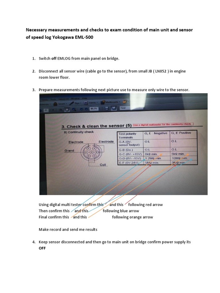 Instruction For Cheking Speed Log | PDF