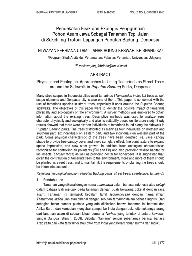 Pohon Asam Jawa | PDF