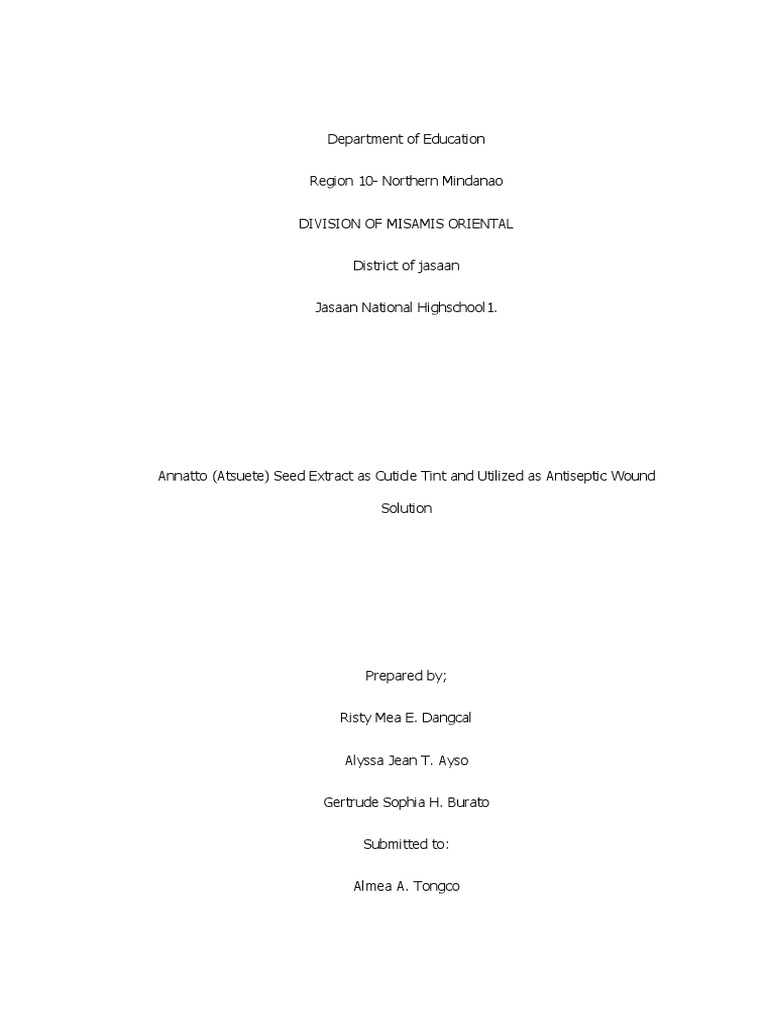 Investigatory Project | PDF