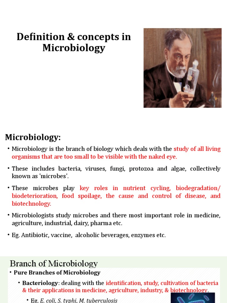 Lecture - 1 Defination and Scope of Microbiology | PDF | Microbiology ...