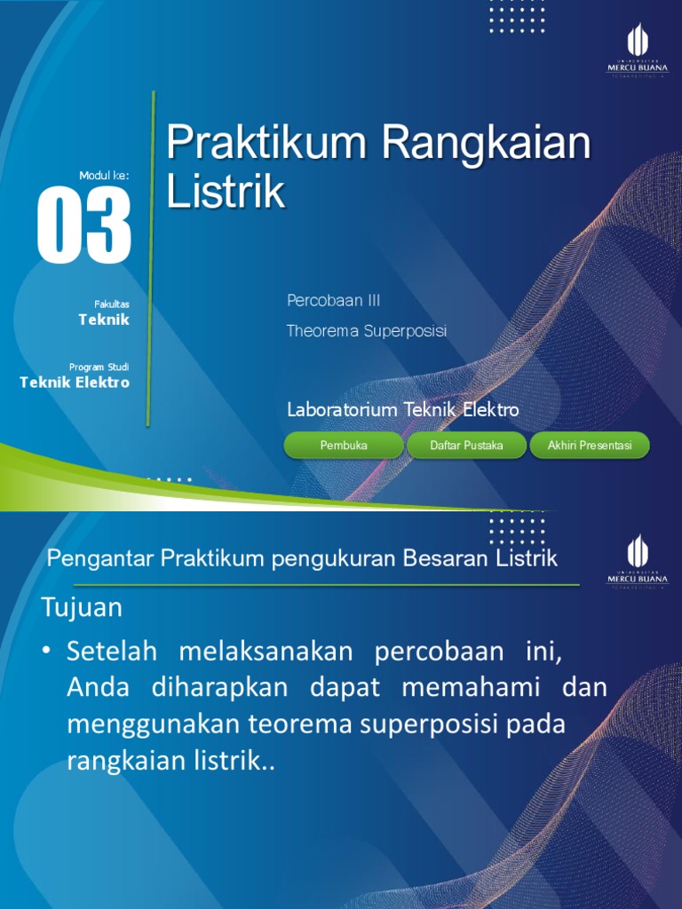 03.PPT Modul 3 Praktikum Rangkaian Listrik | PDF
