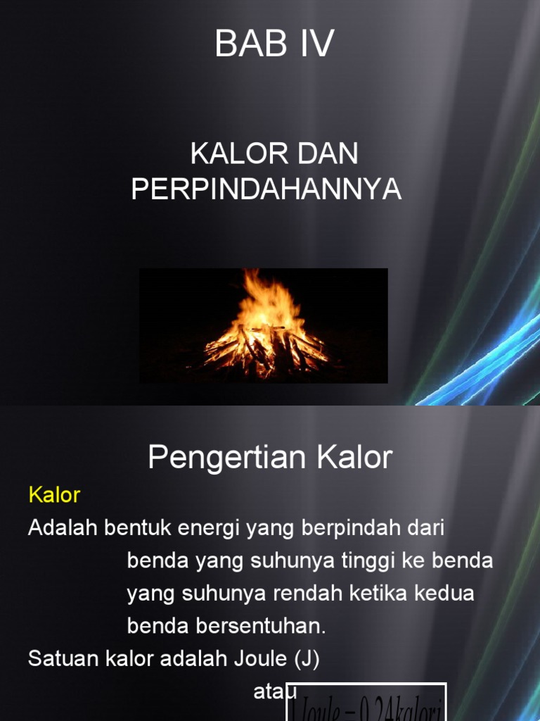 BAB 5. Kalor Dan Perpindahannya | PDF