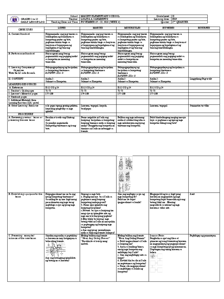 Esp - Q3 - Week 4 | PDF