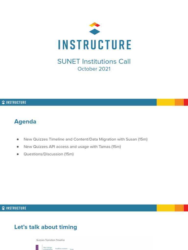 Sunet NQ Timeline Discussion 2021 | PDF