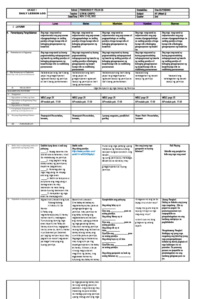 Ap1-Dll Q2 Week 3 | PDF