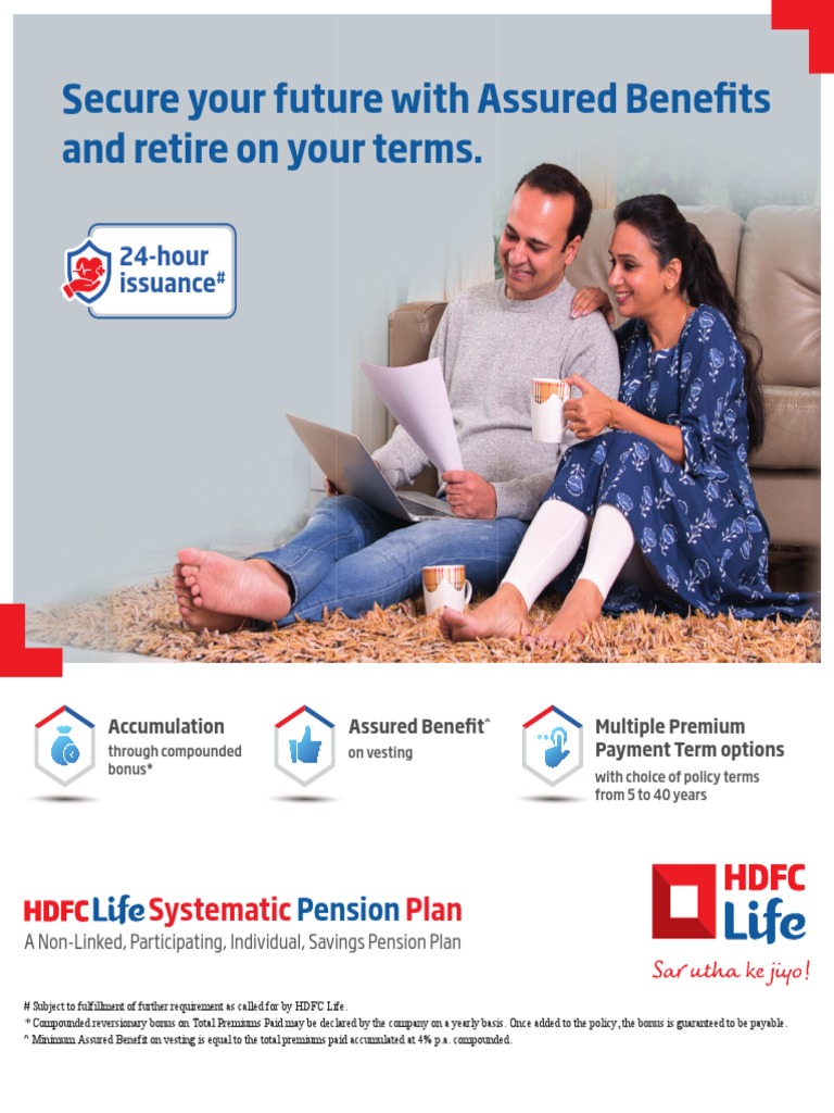 HDFC Life Systematic Pension Plan 101N144V01 Brochure | PDF