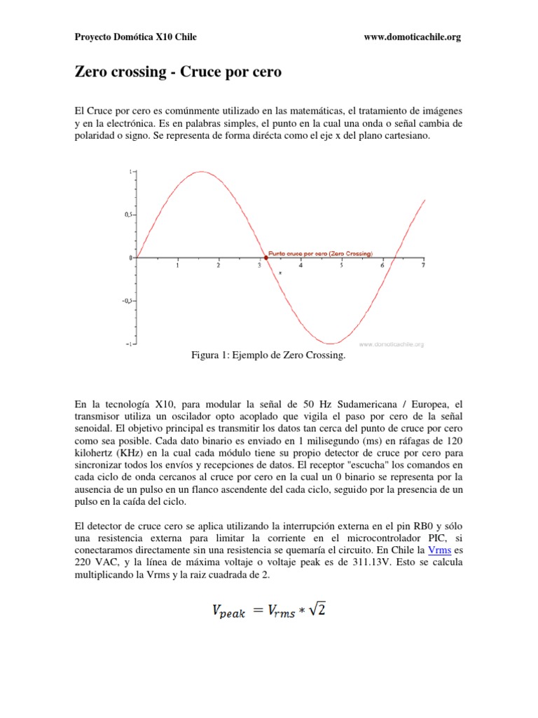 Zero Crossing Cruce Por Cero | PDF | Ingeniería Electrónica ...