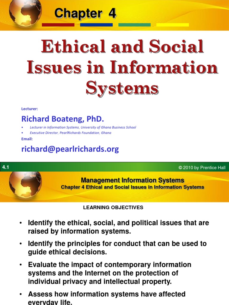 Ethical and Social Issues in Information Systems | PDF | World Wide Web ...