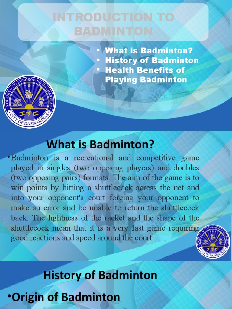WEEK 2 Introduction To Badminton | PDF