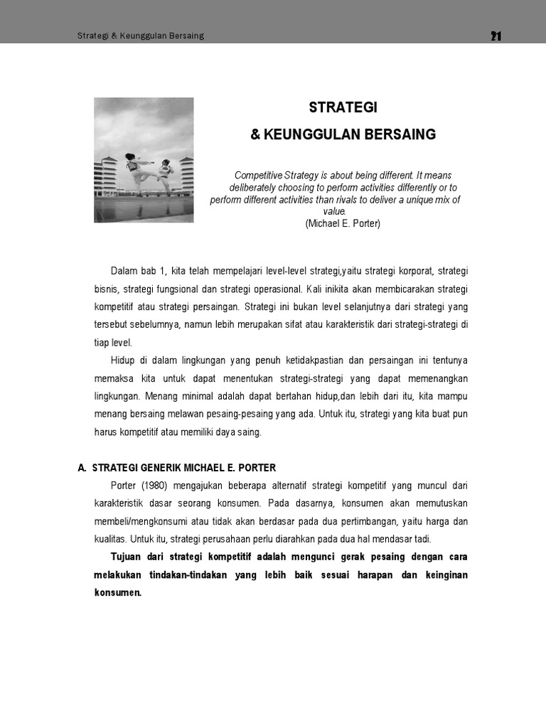 Strategi Kompetitif dalam Bisnis | PDF