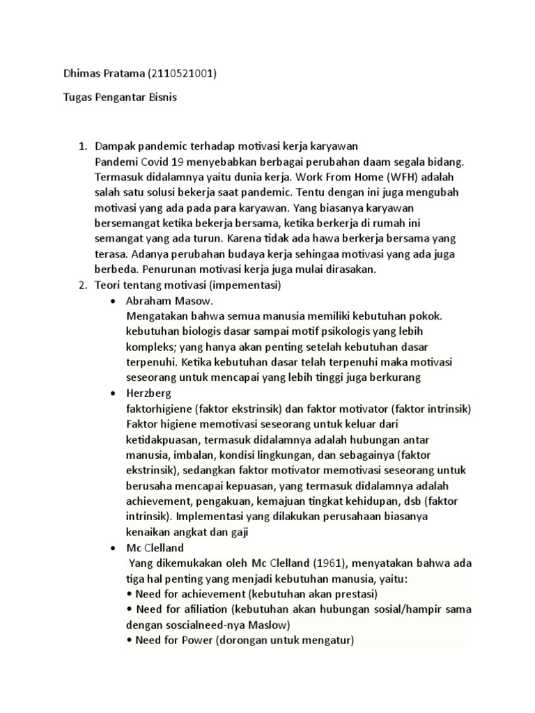 Motivasi Karyawan | PDF