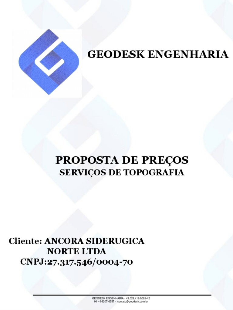 Proposta Geodesk Ancora | PDF | Economias