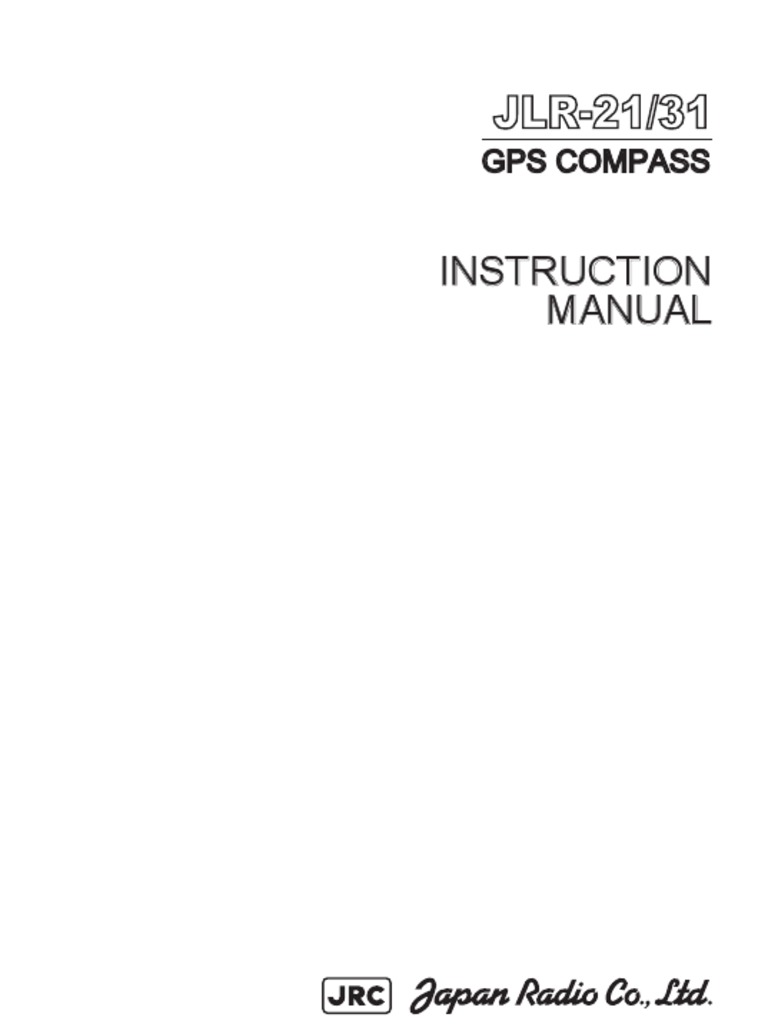 JLR-21 GPS Compass Installation Manual | PDF | Antenna (Radio) | Radar