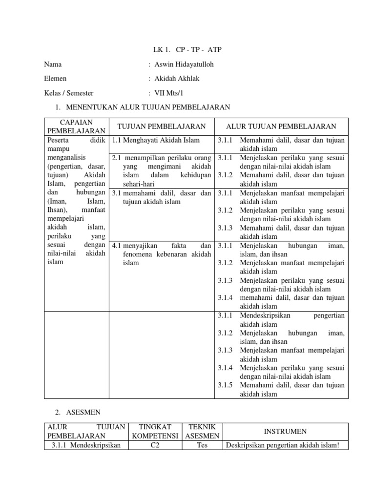 LK 1, LK 2 TP Atp | PDF