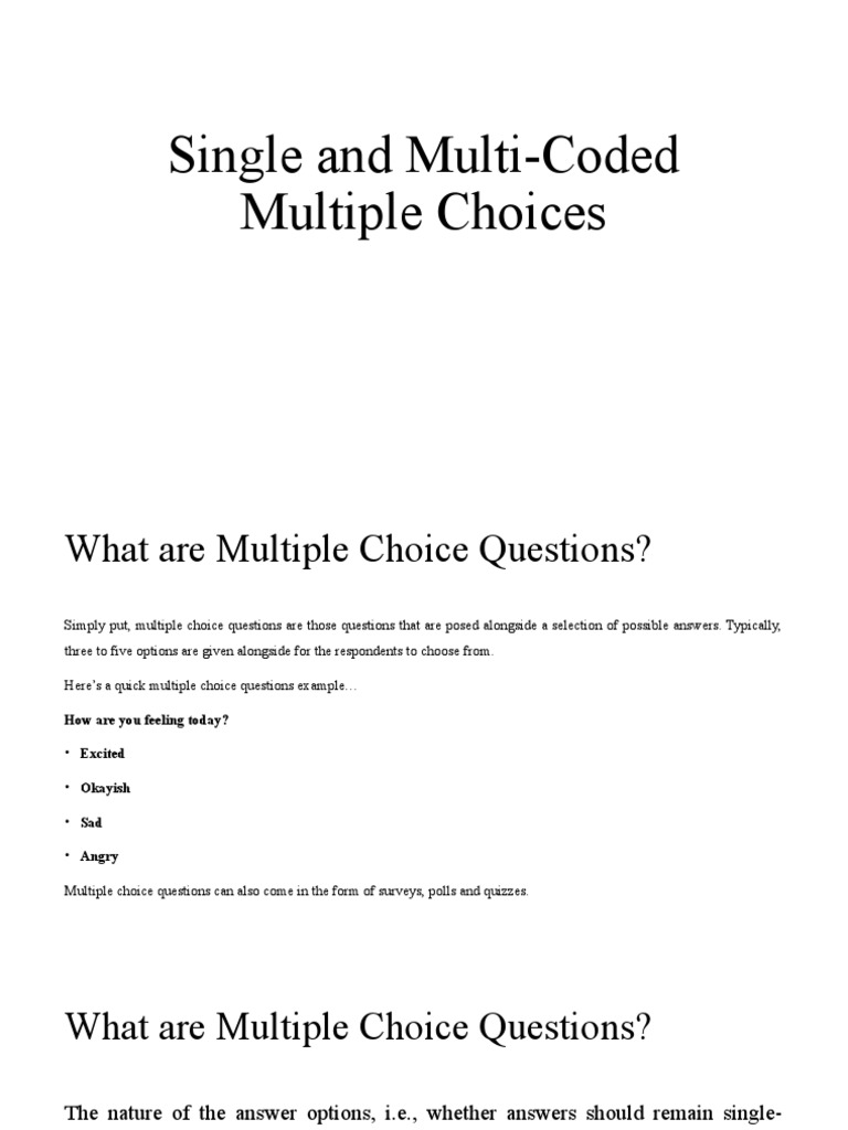 Multiple Choice Question Types | PDF | Multiple Choice | Computing