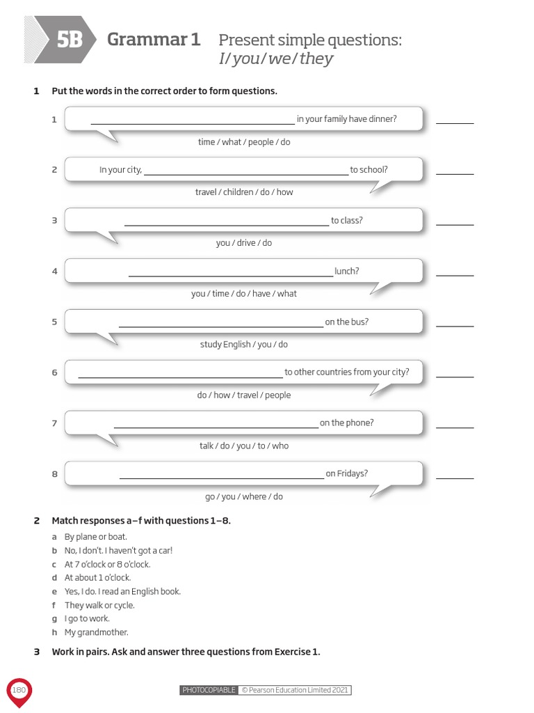 Present Simple Questions | PDF