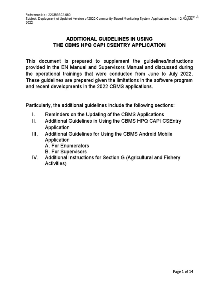2022 CBMS App Update Guidelines | PDF | Android (Operating System) | Qr ...