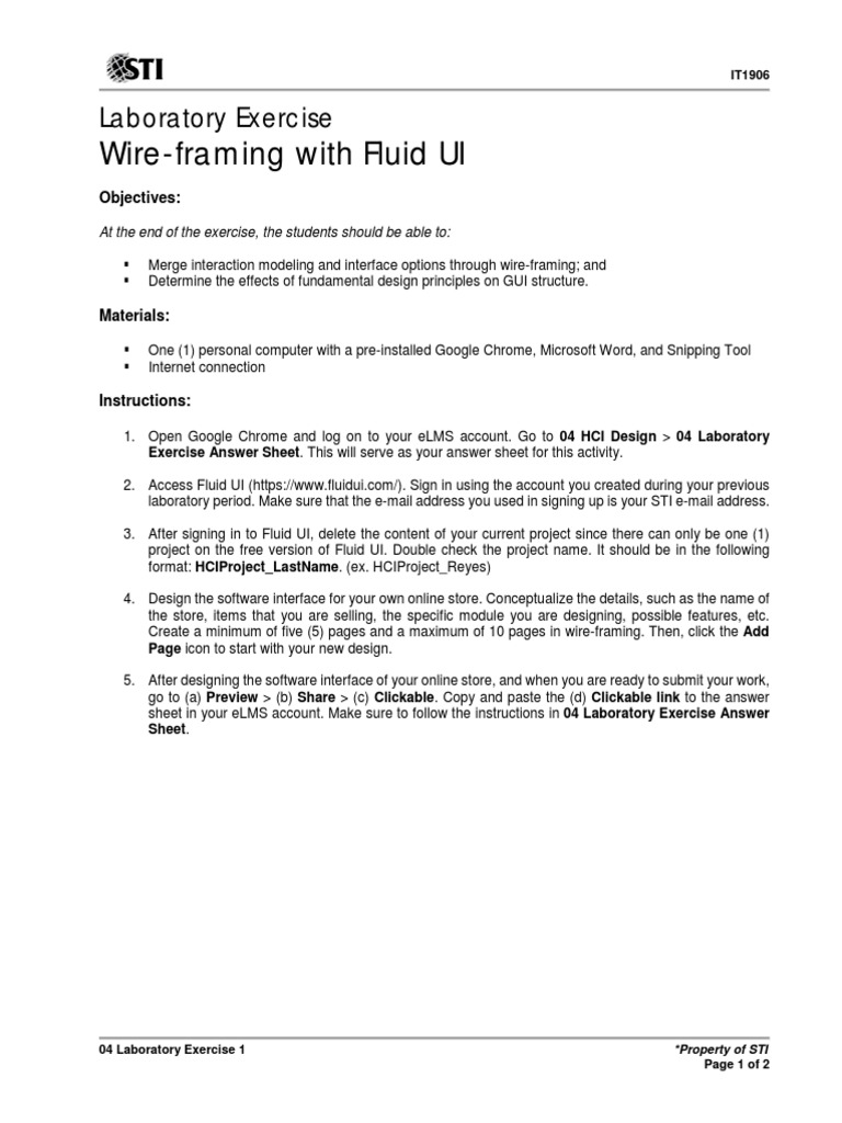 04 Laboratory Exercise 142 | PDF | Graphical User Interfaces | User ...