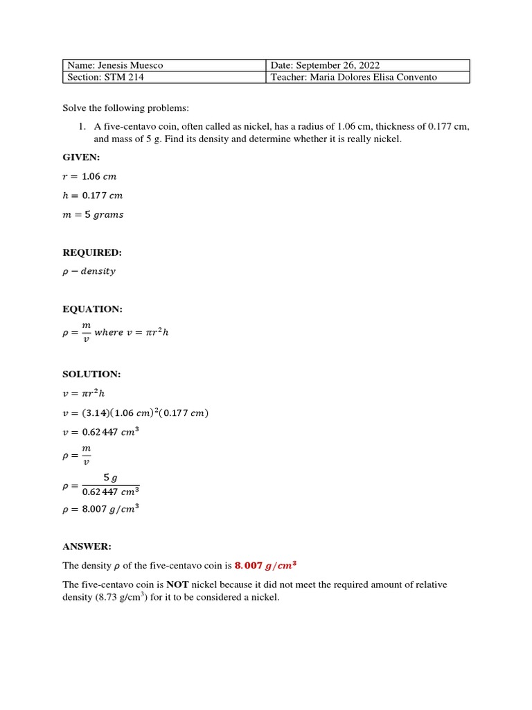 MUESCO - STM214 - Problem Solving - Properties of Matter and Heat and Temperature | PDF