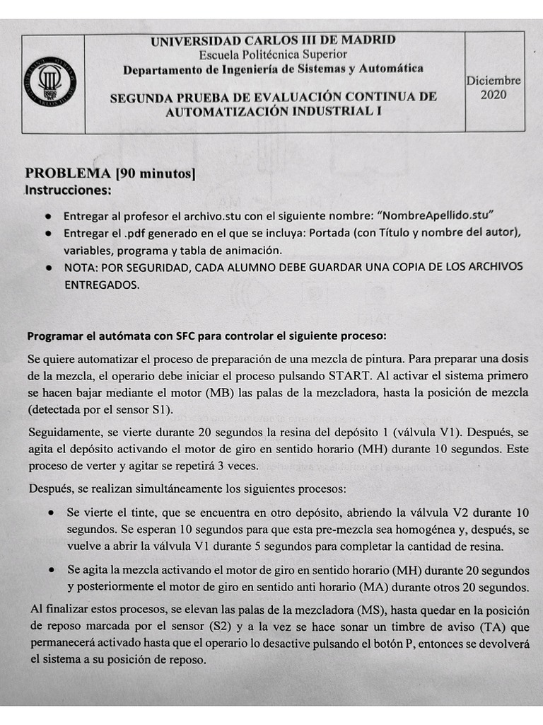 Parcial-2020-Automatización UC3M | PDF