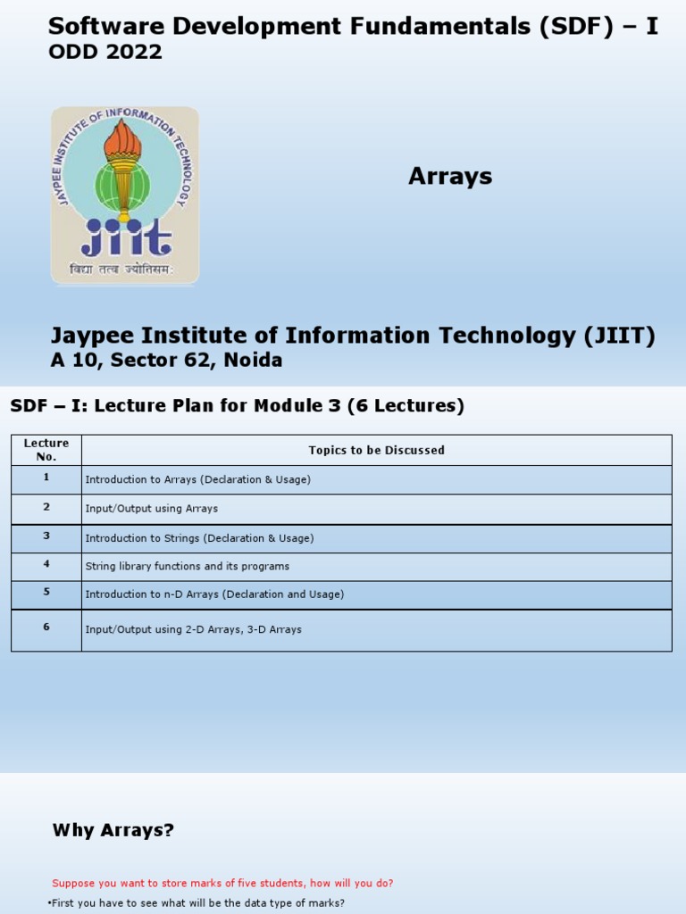 Arrays And Stuff Pdf Array Data Structure String Computer Science