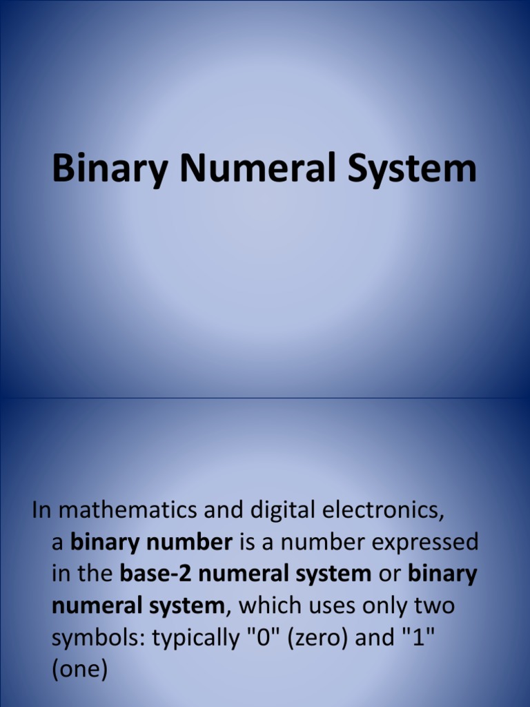 Binary Numeral System | PDF