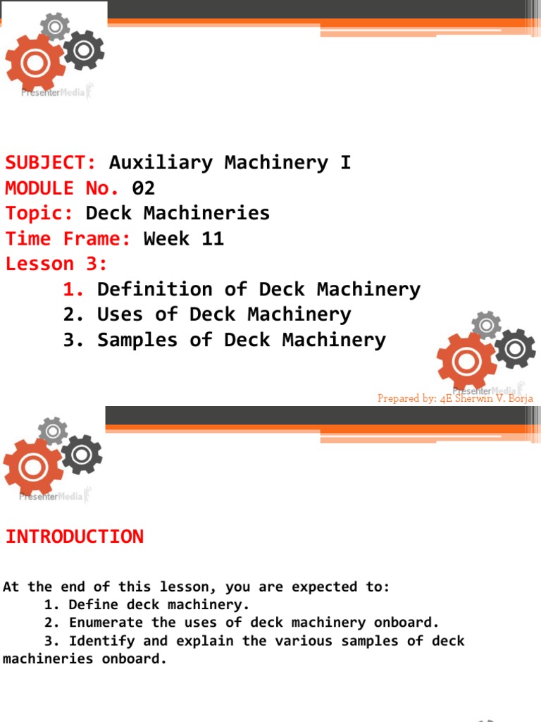 Deck Machineries | PDF | Ships | Anchor