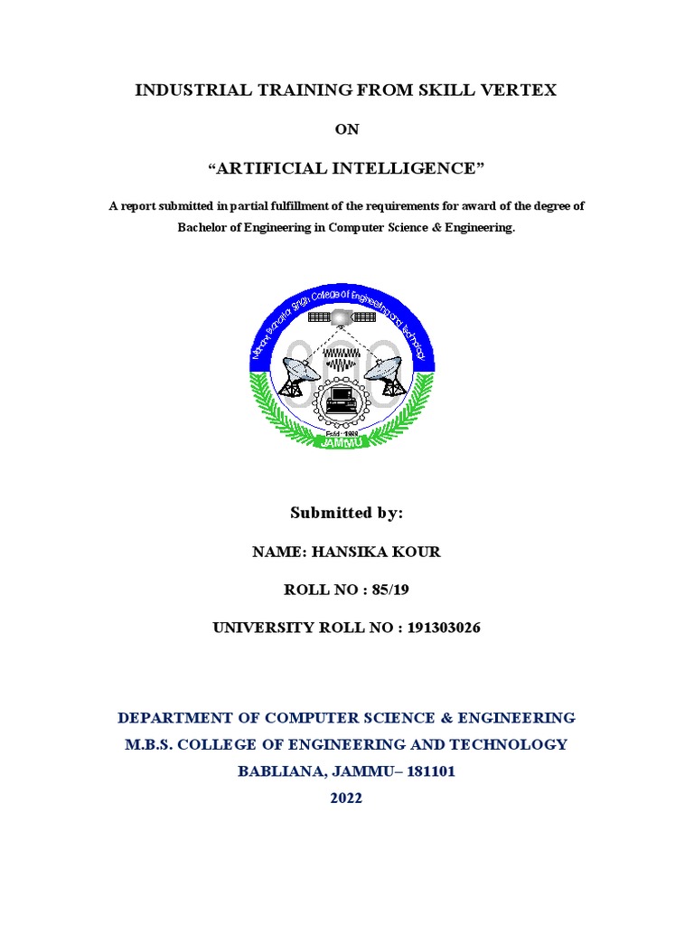 Final Project File | PDF | Artificial Intelligence | Intelligence (AI) & Semantics