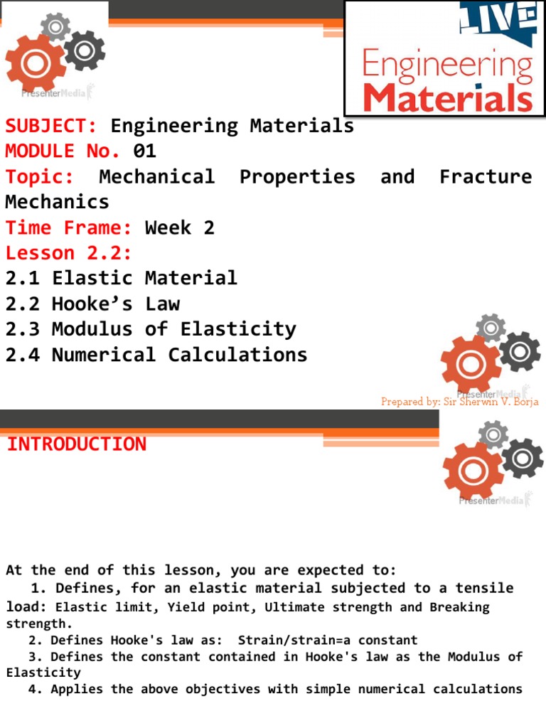 Understanding Elastic Materials | PDF | Strength Of Materials ...