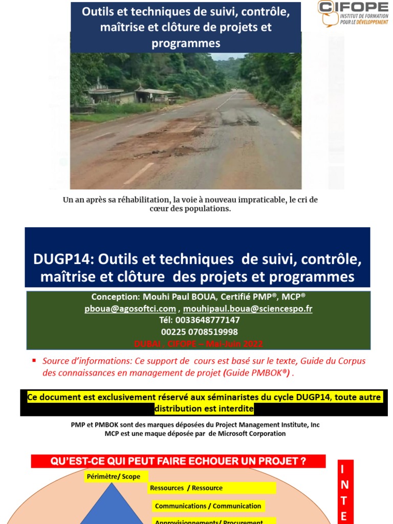 Support de Formation Management de Projet | PDF