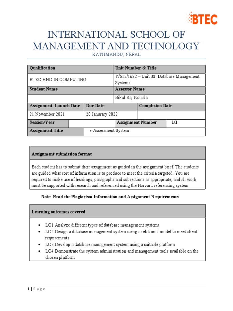Unit 38 DatabaseManagementSystem-BikulSir | PDF | Databases | Test ...