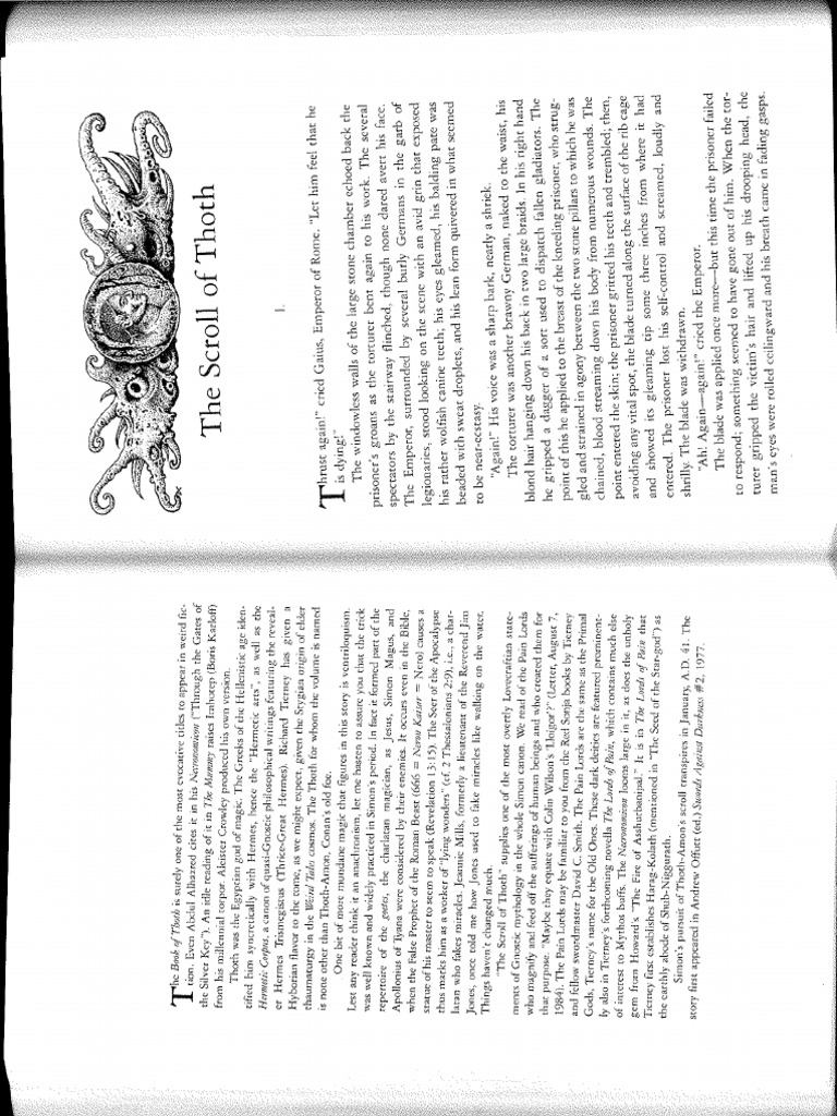 Scroll of Thoth 10 PDF Free | PDF