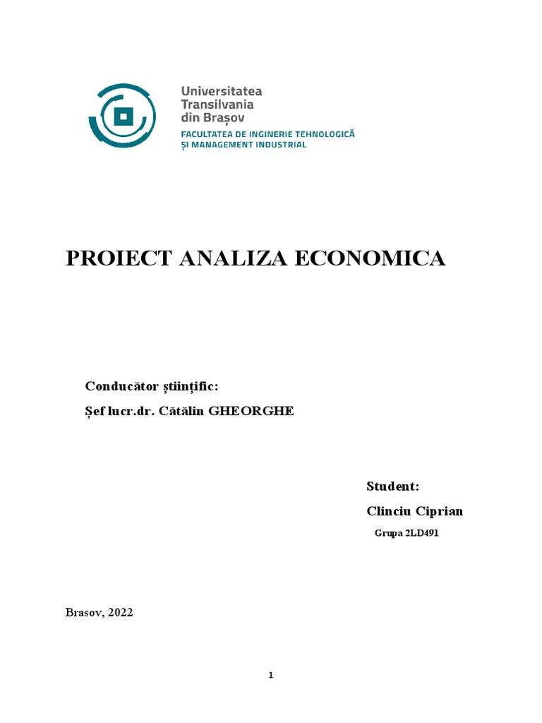 Proiect Finante Si Creditare - Tema 1 Cipri | PDF