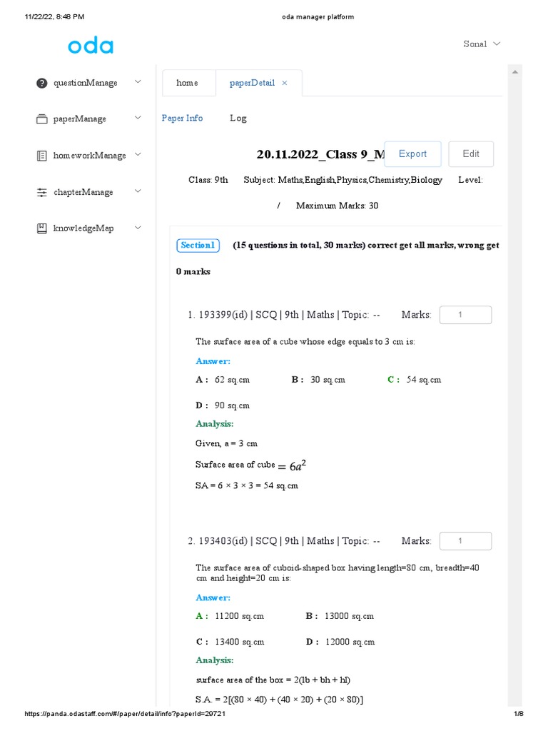 Test Question Paper | PDF | Nature | Physics