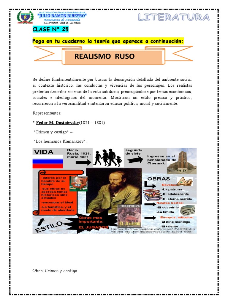 Realismo Ruso: Dostoievsky y Tolstoi | PDF