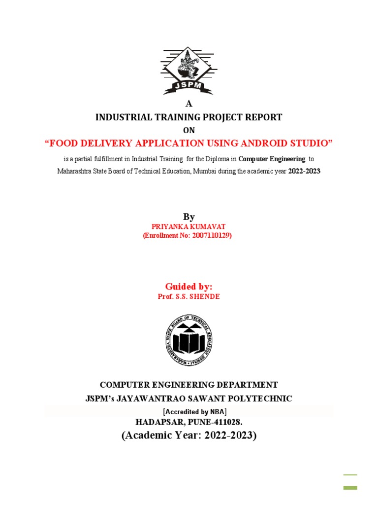 Report ITR Project 22-23 | PDF | Android (Operating System) | Computer File