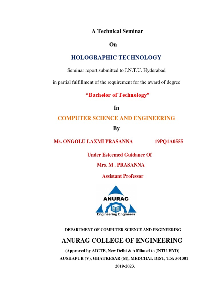 Holographic Technology | PDF