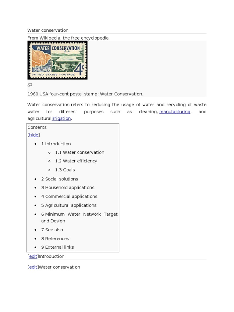 Water Conservation | PDF | Water Conservation | Reclaimed Water