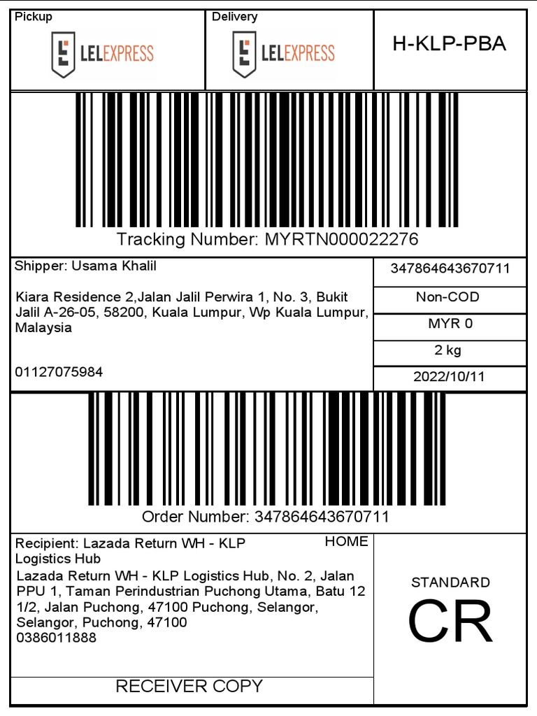 Return Label | PDF