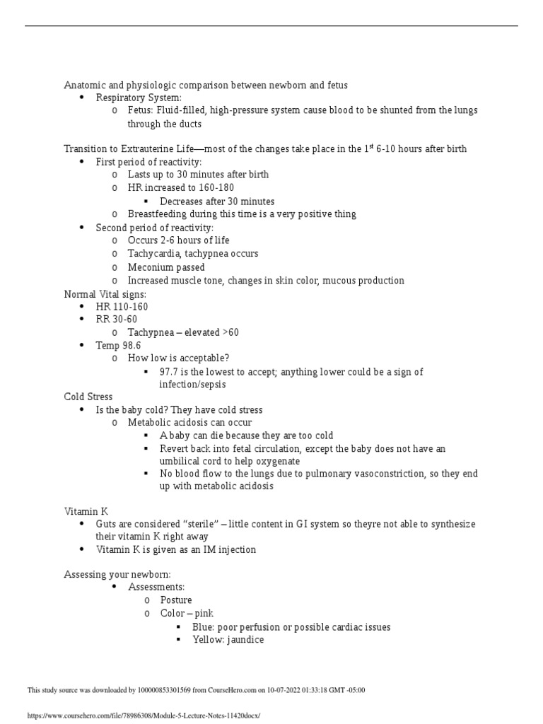 Module 5 Lecture Notes 11 4 20 Pdf